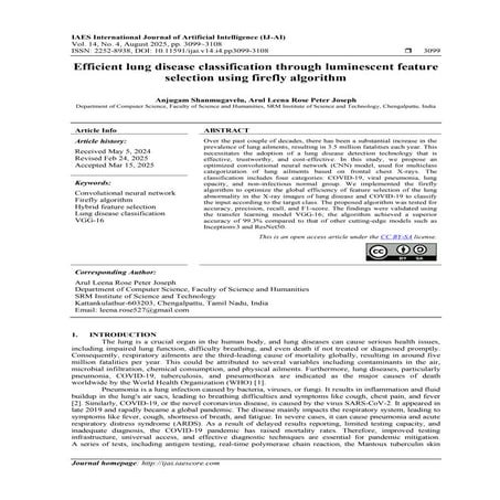 Efficient lung disease classification through luminescent feature ...