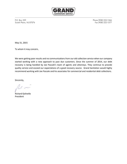 UTL-Letter of Recommendation Joe Pascale | PDF