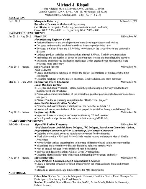 Claire Ion - Resume | PDF