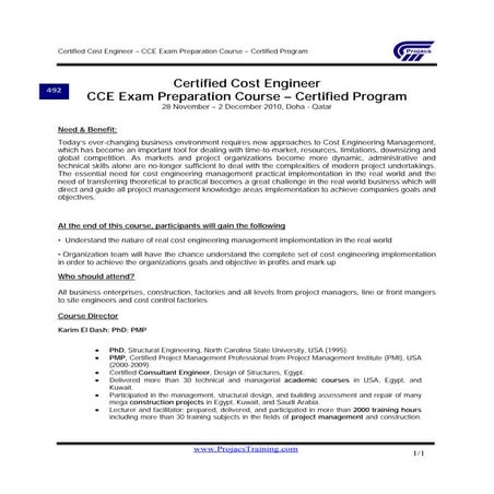 Cost Control for Construction Projects (AACE) | PPTX