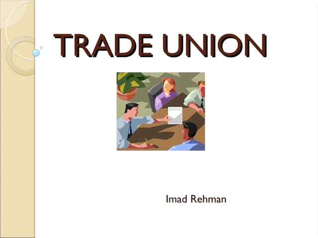 Trade union | PPTX