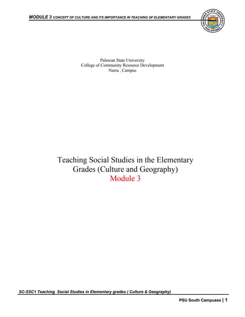 MCSSC 101 - Lesson 2 Teaching Social Studies | PPTX