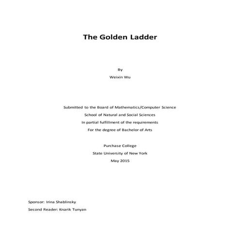 The Golden Ladder | DOCX