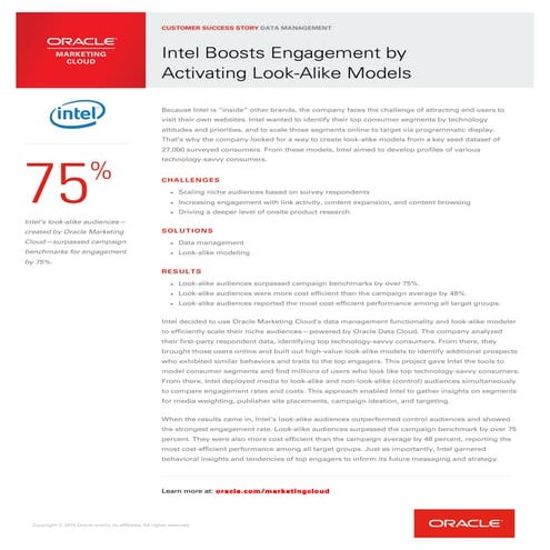 OMC - Intel Case Study_FINAL | PDF | Cloud Computing | Internet