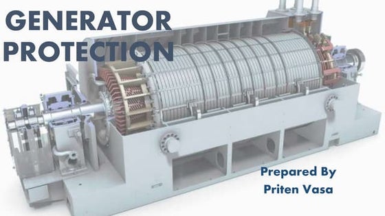 Protection Of Generator | PPTX