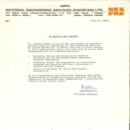 NESPAK GZ- SET OF 8 Crrtificates | PDF