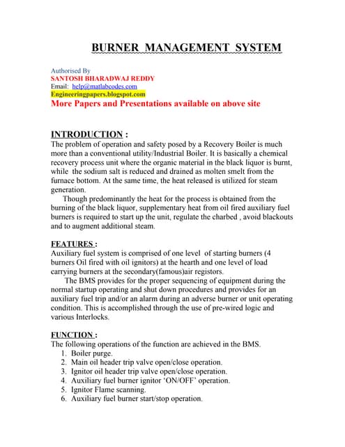 Boiler Purging-Logic, Importance & Working | PPT