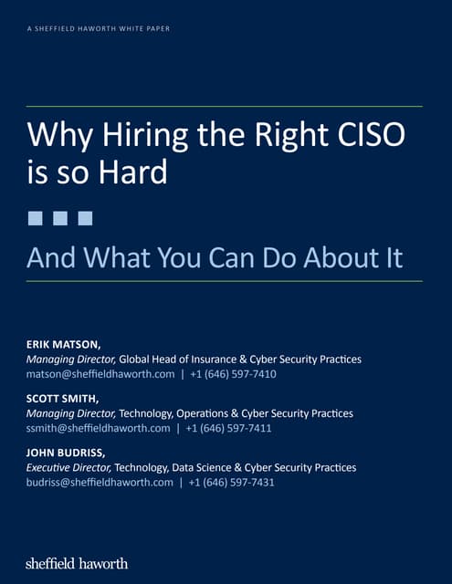 Group discussion summary cyber security leadership | PDF