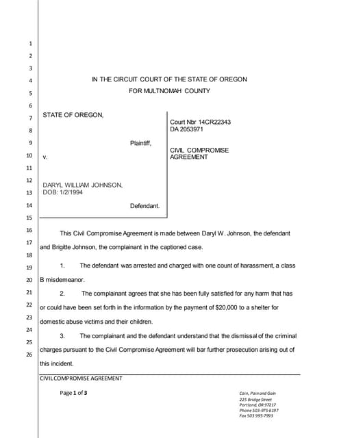 Personal Injury Complaint | DOCX