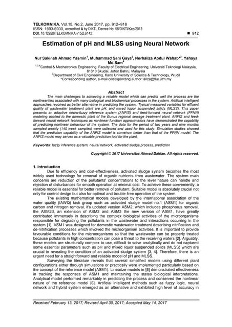 IRJET- Modelling BOD and COD using Artificial Neural Network with Factor Analysis | PDF
