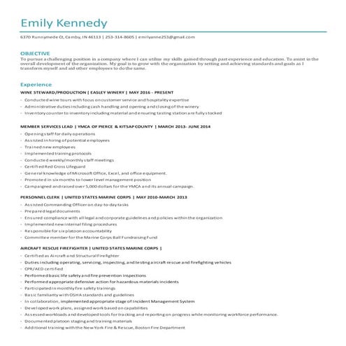 Emily's Resume | DOCX