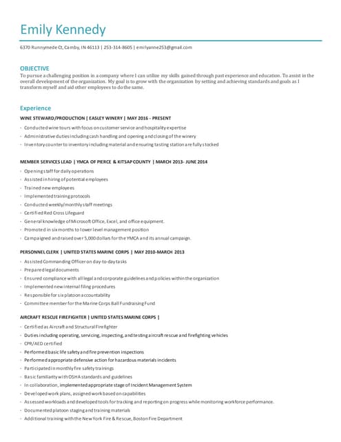 Resume 2015 | PDF