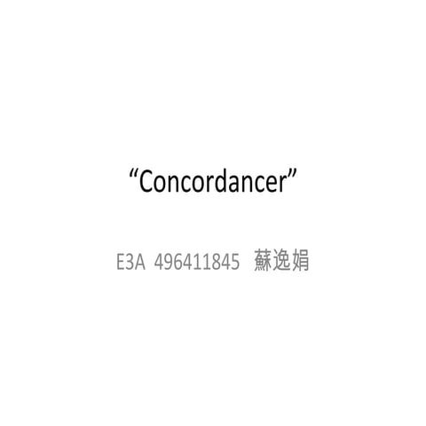 Concordancing 1 | PPT