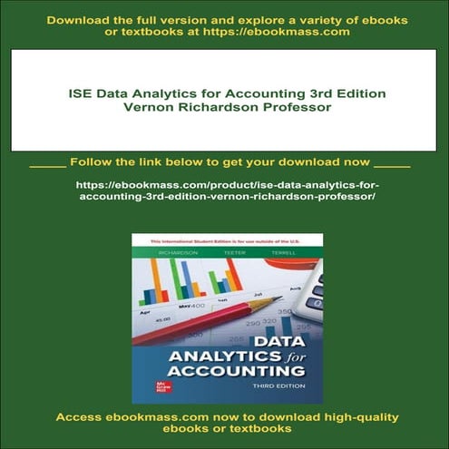 ISE Data Analytics for Accounting 3rd Edition Vernon Richardson Professor | PDF