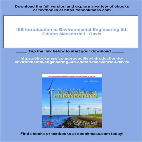 ISE Introduction to Environmental Engineering 6th Edition Mackenzie L ...