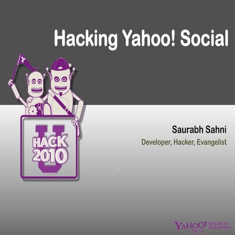 HackU: IIT Madras: Hacking Yahoo! Social | PPT
