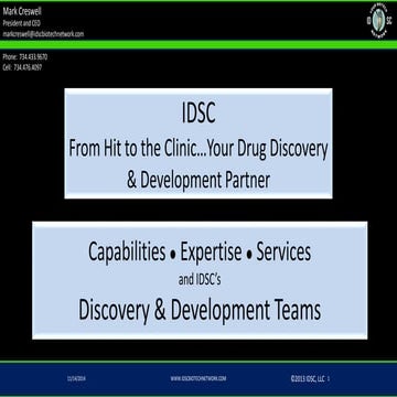 IDSC Expertise Capabilities Services Short 10 slides V5 Modified for ...