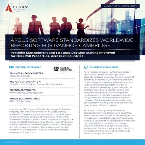 Jordan Lowenstein ARGUS Enterprise Certification | PDF