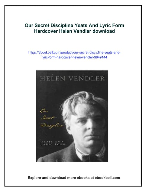 Presentation on W B Yeats | PPT