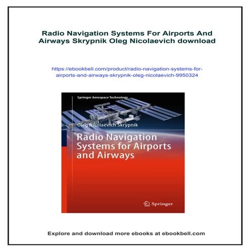 Radio Navigation Systems For Airports And Airways Skrypnik Oleg ...