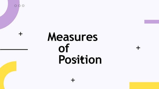 Sim Mathematics 10 Measures Of Position Ppt