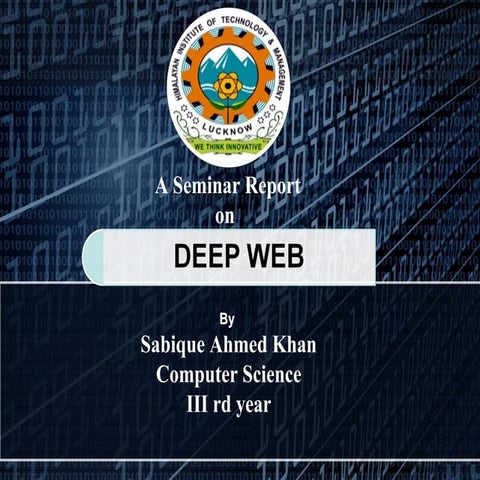 Dark web presentation | PPTX
