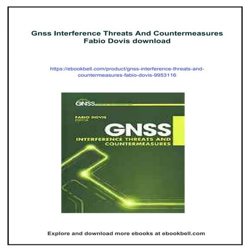Gnss Interference Threats And Countermeasures Fabio Dovis | PDF