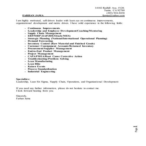 Farhan's Cover Letter | DOCX