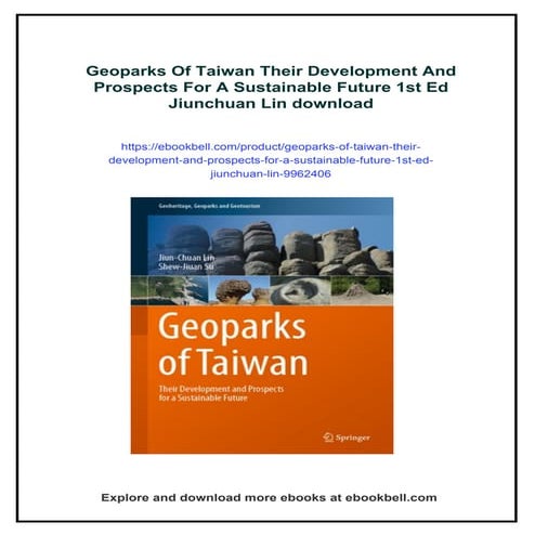 Geoparks Of Taiwan Their Development And Prospects For A Sustainable ...