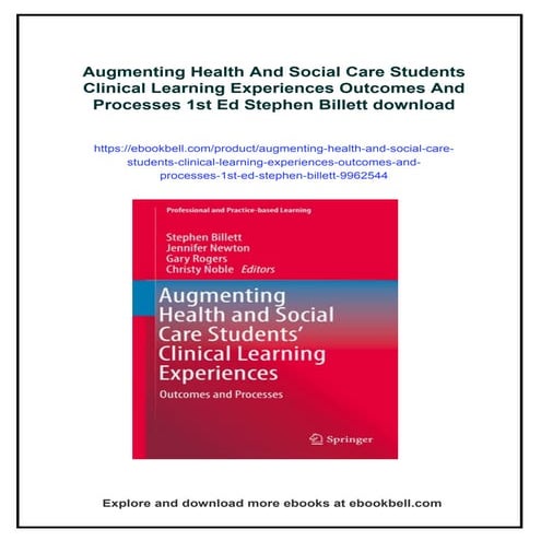 Augmenting Health And Social Care Students Clinical Learning ...