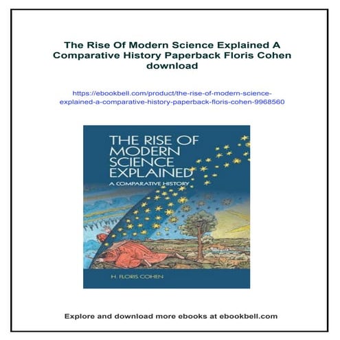The Rise Of Modern Science Explained A Comparative History Paperback ...
