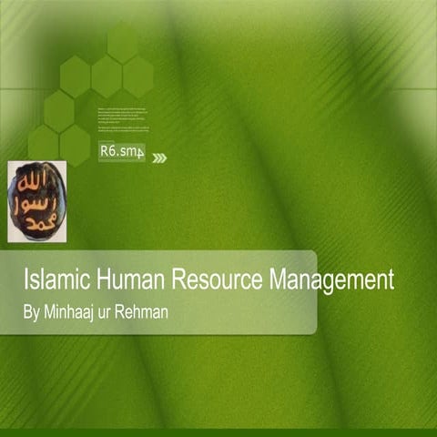 Islamic Human Resource Management | PPT