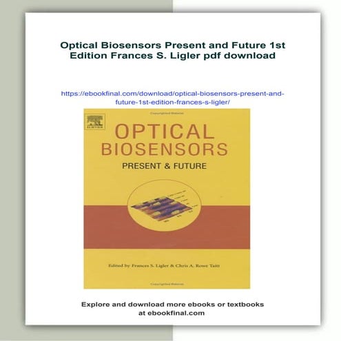 Optical Biosensors Present and Future 1st Edition Frances S. Ligler | PDF