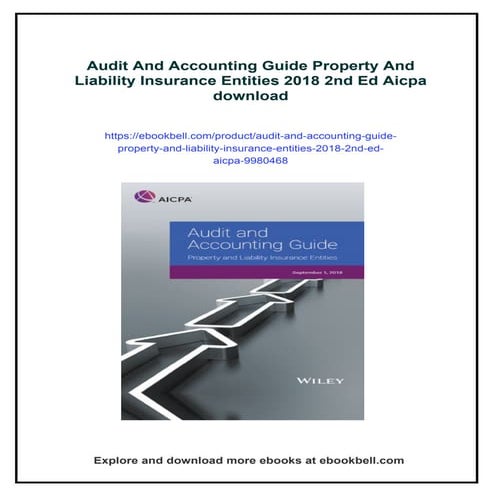 Audit And Accounting Guide Property And Liability Insurance Entities ...