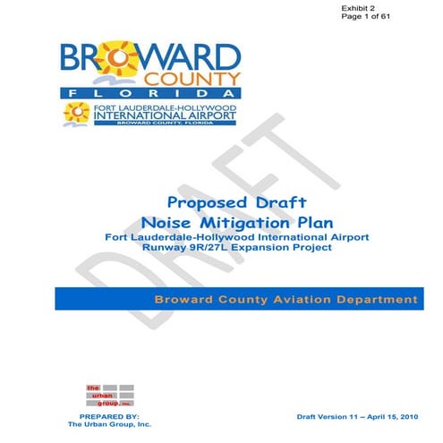 Noise Mitigation Plan 4/27/10 County Meeting | PDF