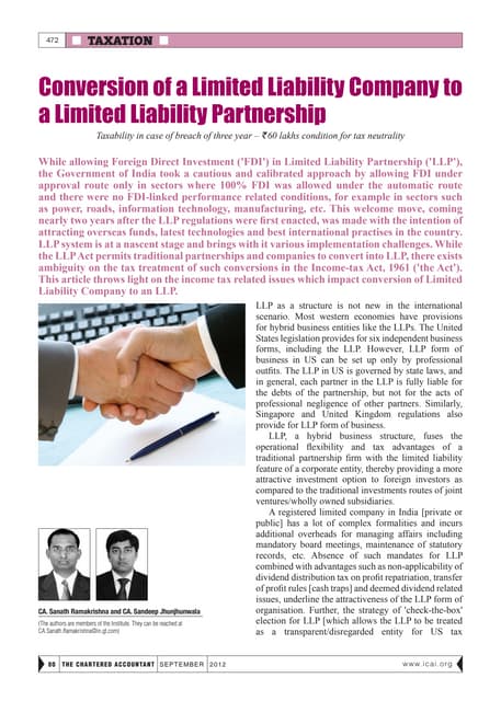 LIMITED LIABILITY PARTNERSHIP ACT, 2008 | PPTX