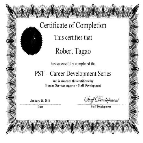 PST Certificate | DOC
