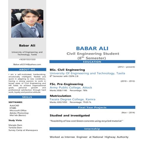 Babar Cv | DOCX