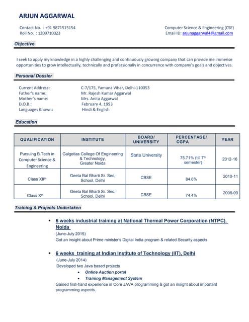 My resume | PDF | Operating Systems | Computer Software and Applications