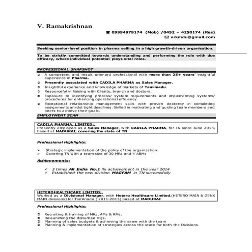 Resume - VRK - JUN 2015 | DOCX