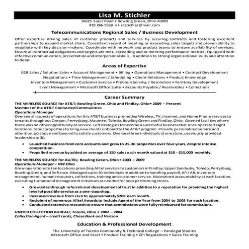 Lisa Stichler Resume | DOCX