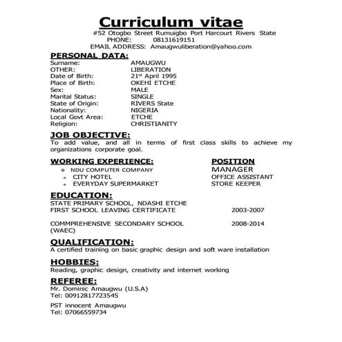 EDU CV | DOCX