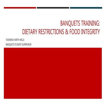 Banquets Training | PPT