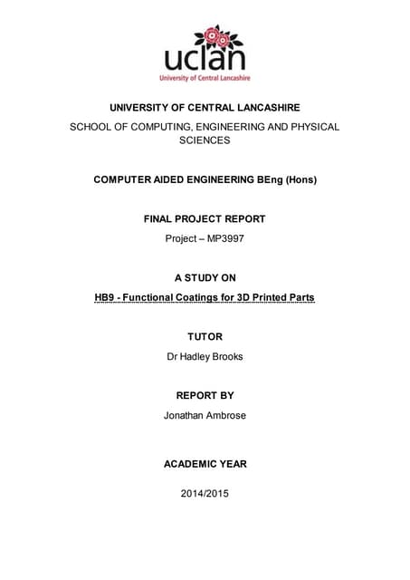 Bsc Project Proposal Sample and Examples | PDF
