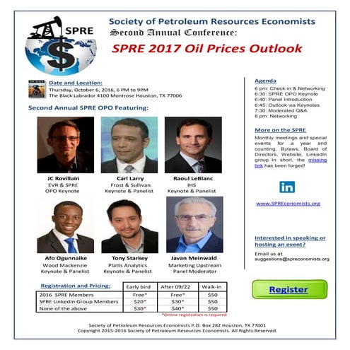 SPRE 2017 Oil Prices Outlook flyer (FINAL) | PDF