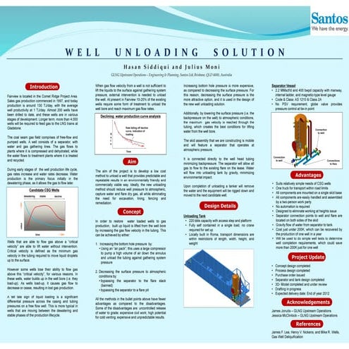Well Unloading Solution - Winning Poster | PDF