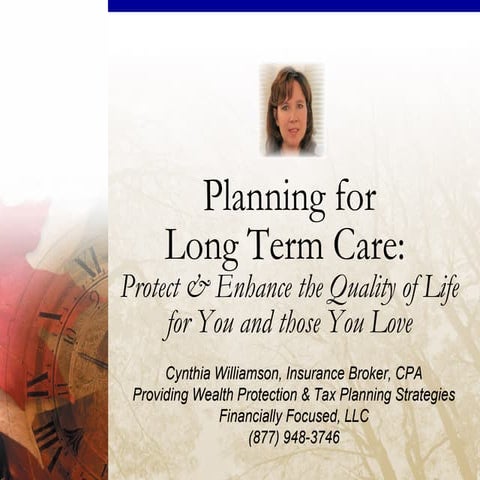 30 Minute LTC Presentation | PPT | Government Support and Welfare ...