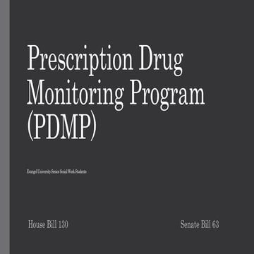 Prescription Drug Monitoring Program (PDMP) | PPT