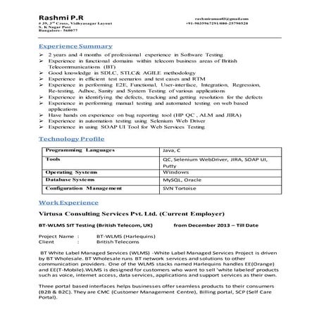 Rashmi P.R_Resume | PDF
