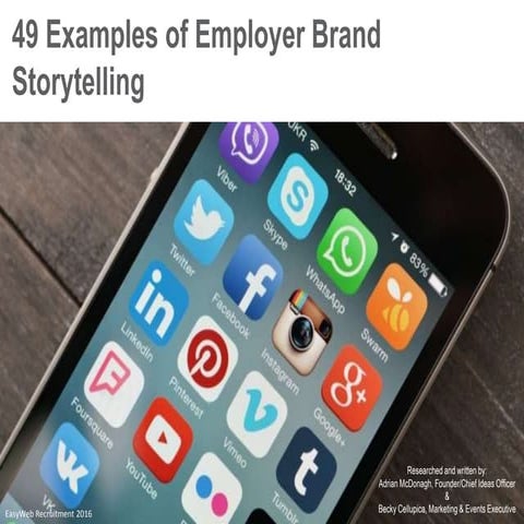 49 examples of Employer Brand storytelling | PPTX